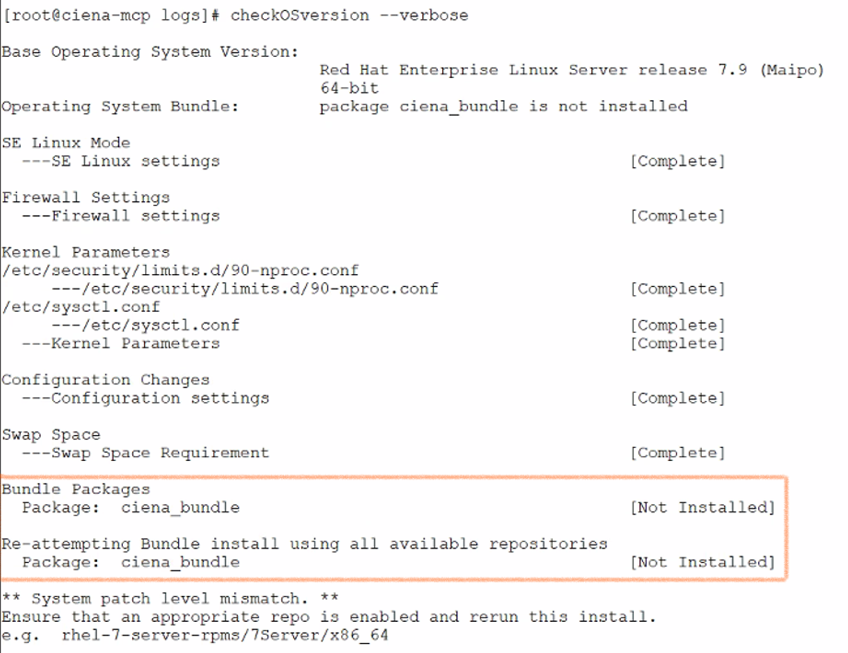 Mcp Cienabundle Package Showing Not Installed In Mcp Server