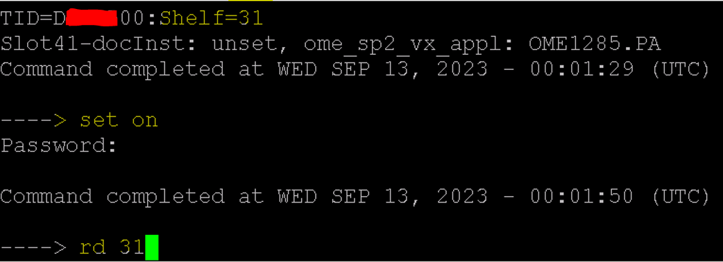 Ome 6500 How To Check Active Alarm On Wl5e Card From Debug