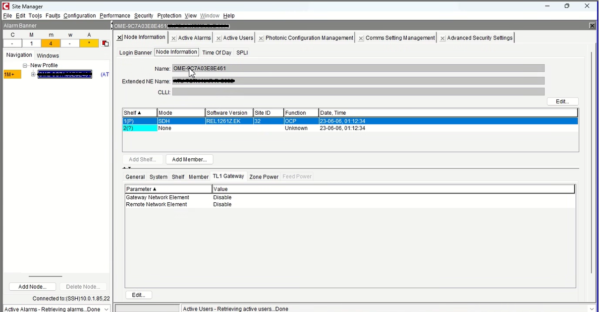 OME 6500 : Unable to change the node name from Site Manager after performing a database restorartion