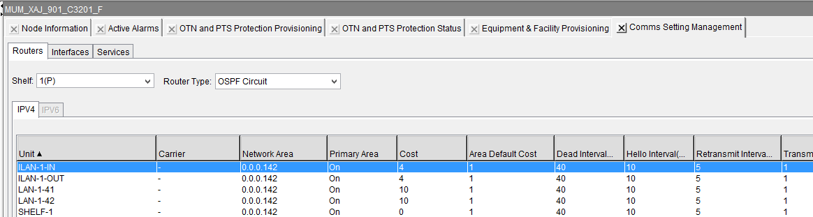 Ome 6500 Ilan Connection Provisioning Between Two Ome 6500 Shelves