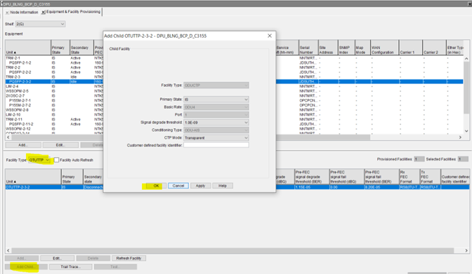 WaveLogic Ai : How to Provision WLAi MOTR client and line port ...