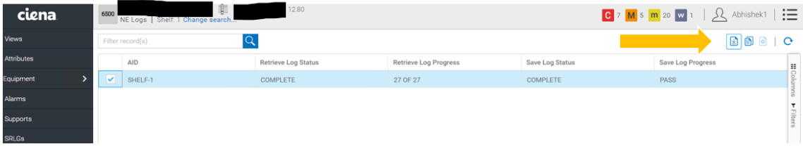 MCP: How to collect RTRV logs from MCP GUI