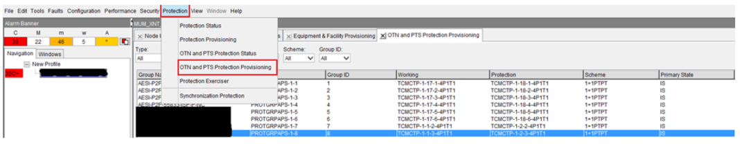 OME 6500: How to perform hard loop on client port if TCMCTP protection ...