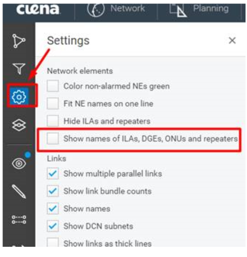 Mcp The Name Of Ila Node Is Not Shown On The Network Map