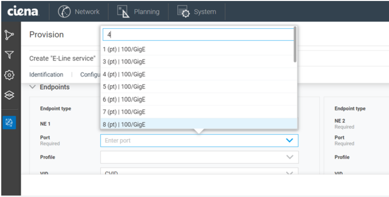 Mcp Port List In The Packet Service Page Does Not Filter Properly