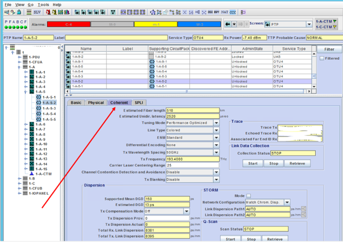 CN 5430: How to trace the Regenerator (6500) OCLD port from CN 5430.