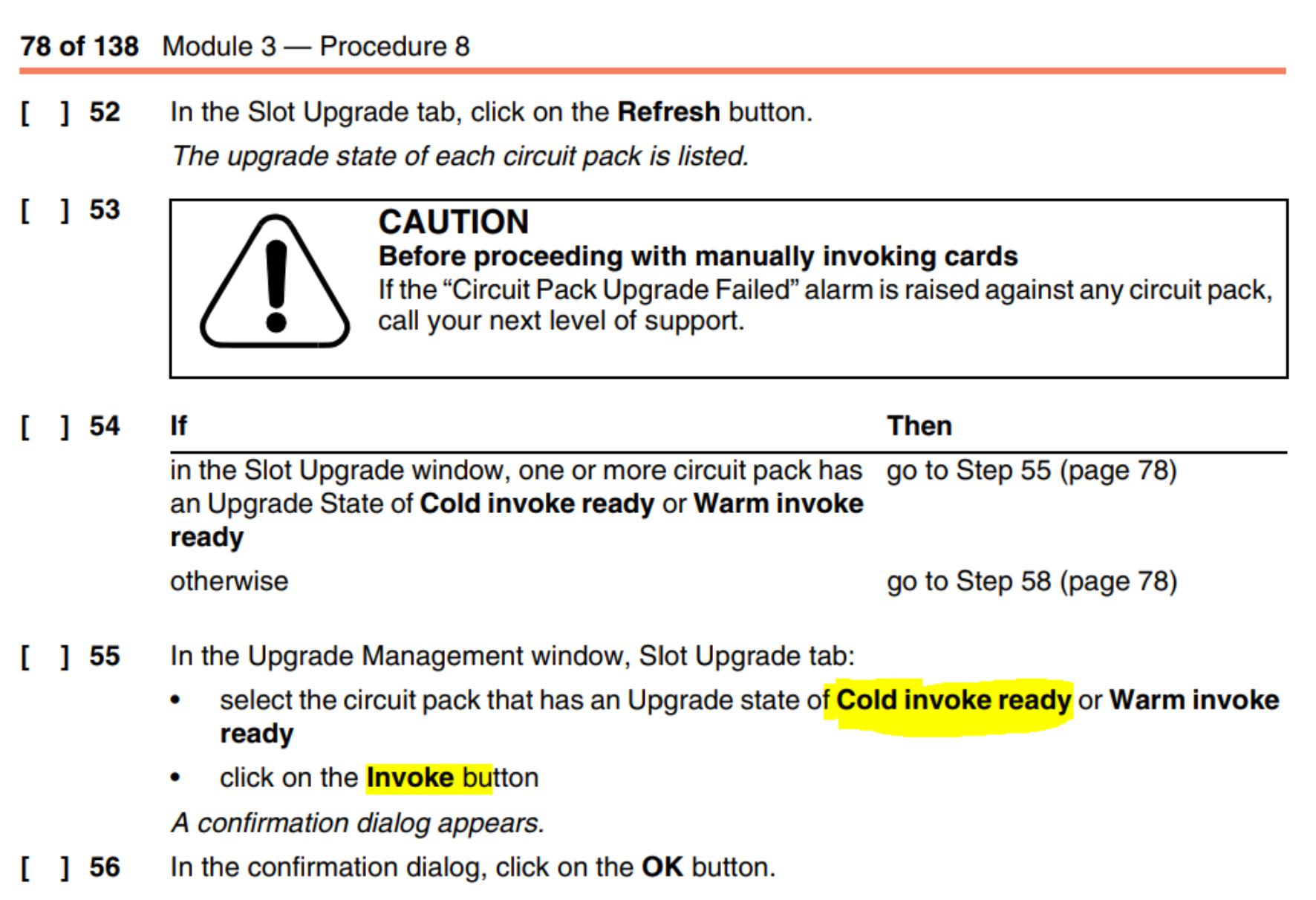 OME 6500: Invoke button in Site Manager greyed out even though circuit ...
