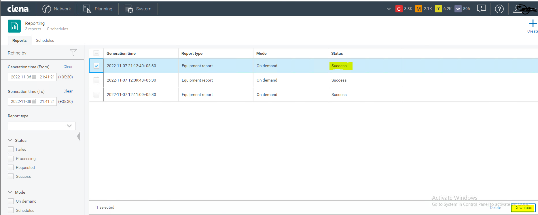 Mcp How To Generate The Inventory Report Of Network In Mcp