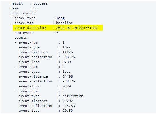 6500 RLS: Incorrect OTDR traces (future timestamps/ dates) for the DLE ...