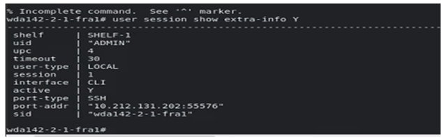 OME 6500: How to clear inactive user sessions in 6500-D2 Chassis