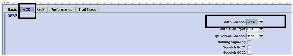 5430/5410: GCC1 and GCC2 transparency with in CIENA network.
