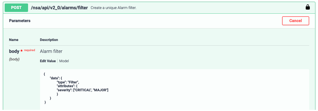 Mcp Swagger Alarms Api Page Activealarms V1 Is Listed As Deprecated