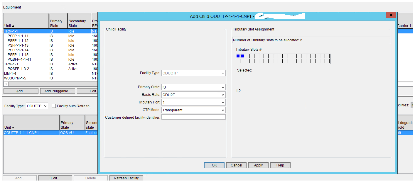 OME 6500: How to create 10GE services in FOTR card.