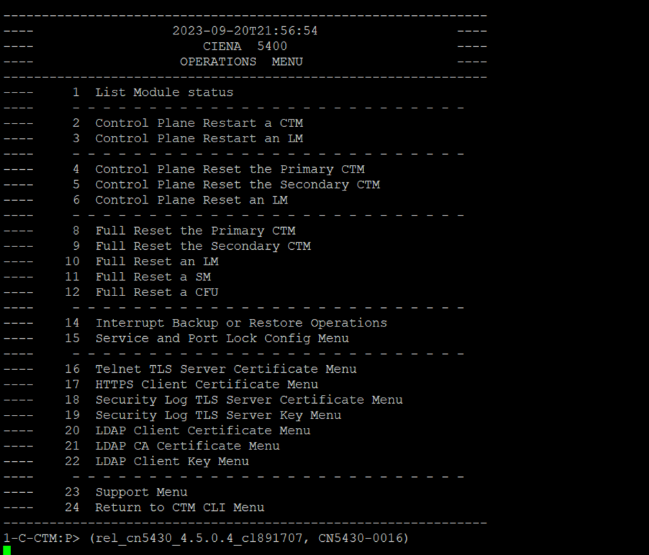 5400: How to check DCN ports Main & AUX status and configuration by using CLI.