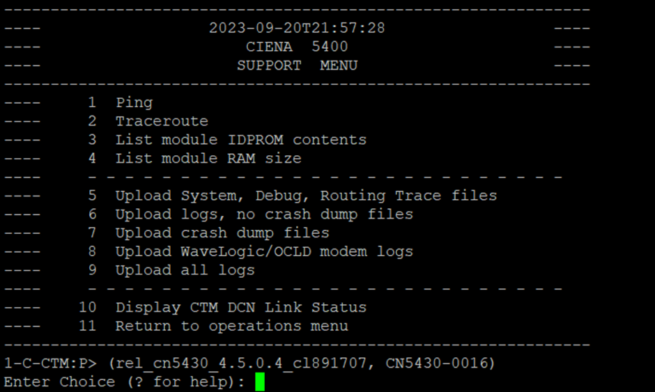 5400: How to check DCN ports Main & AUX status and configuration by using CLI.