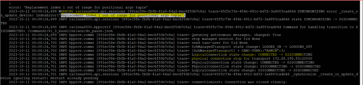 Mcp 6500 Node Showing Connecting State With Error Replacement Index 1 4619