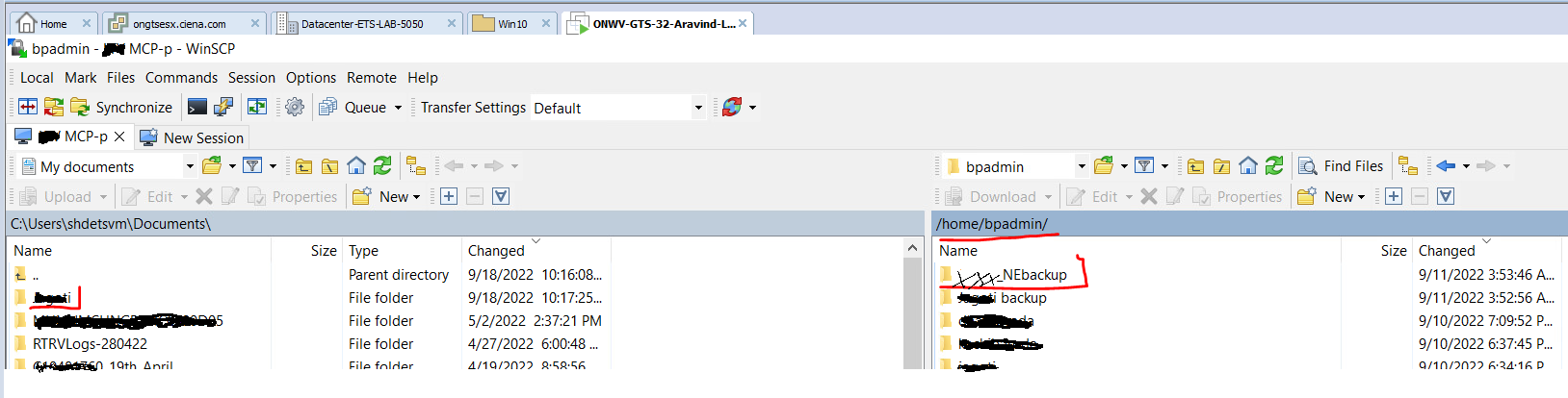 MCP: How to fetch DB from MCP and restore it on 6500
