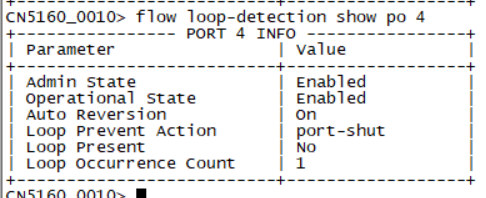 SAOS 6.X: Port down due to L2-Loop.