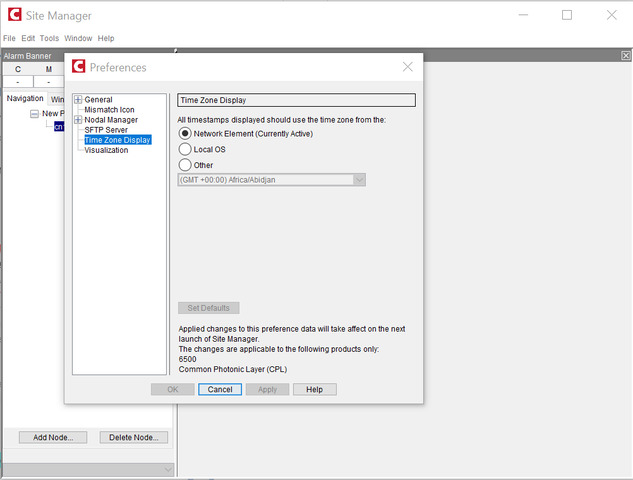 MCP: How to update timezone in 6500
