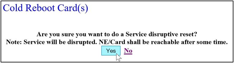 OME 61xx/OME6200: How to Cold Reboot Specific cards via http/Web User ...