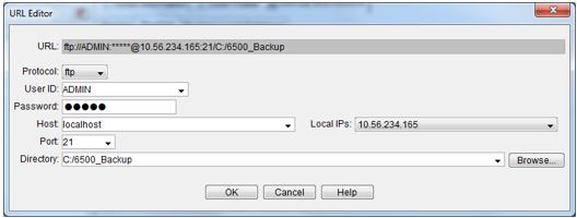 Unable to restore the OME 6500 database
