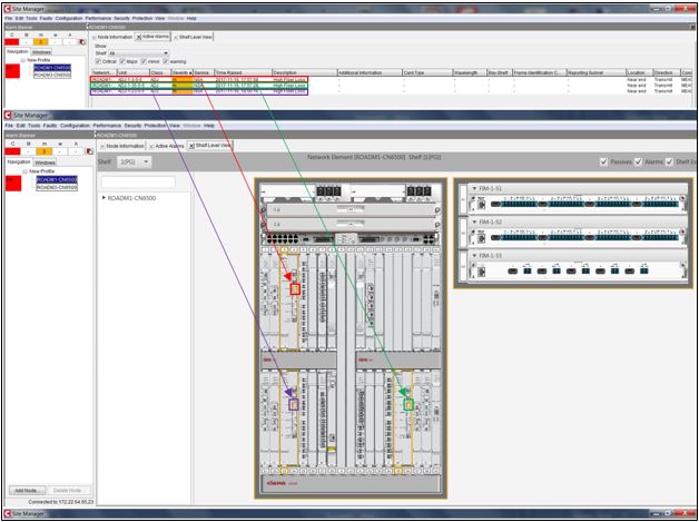 Tracing and troubleshooting WSS-FIM fiber mappings in Site Manager
