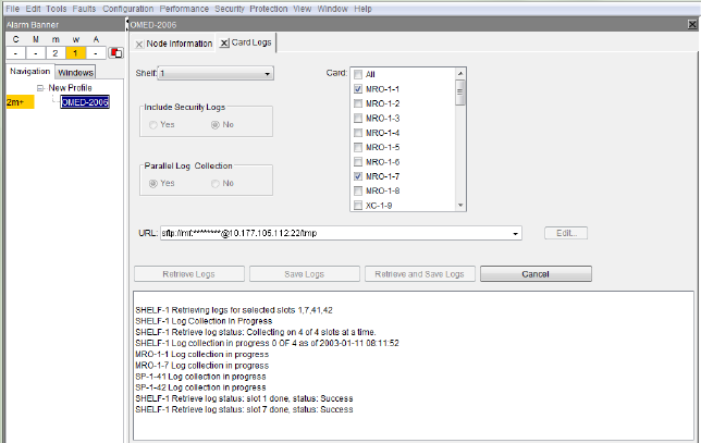 6500: Using Site Manager to retrieve and save logs