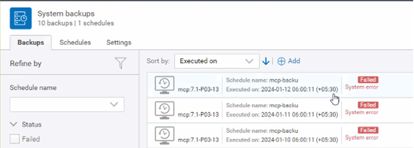 Mcp Mcp Solution Backup Failed With Error Sdc Installation Problem Solution Data Container