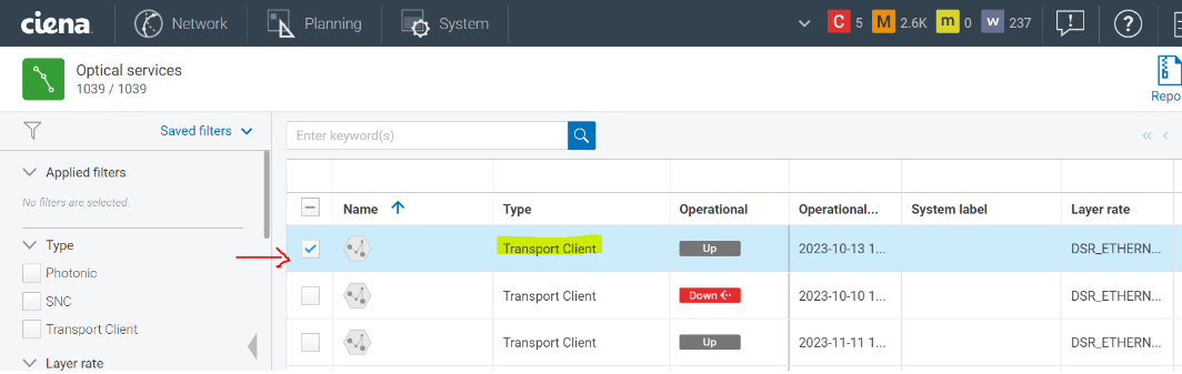 Mcp How To Fetchexport Utilization Measurement Of Optical Service