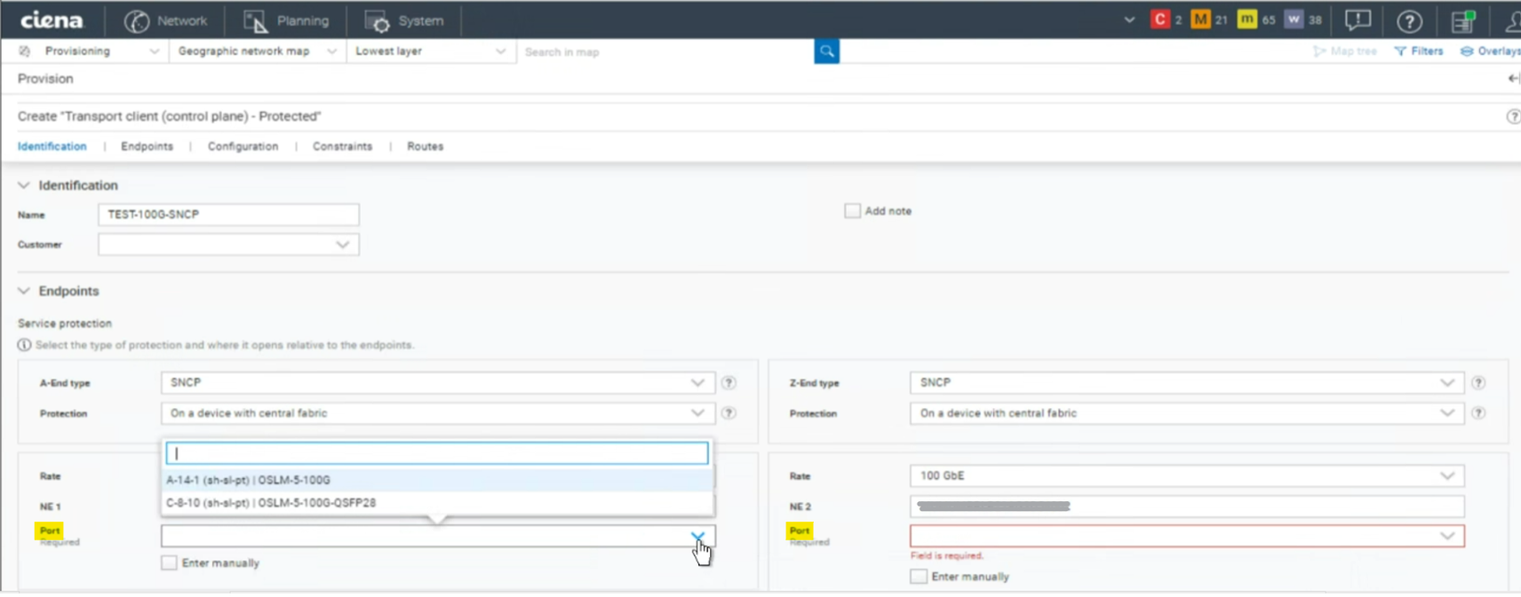 Mcp Ports Are Not Showing In Drop Down While Doing ‘transport Client