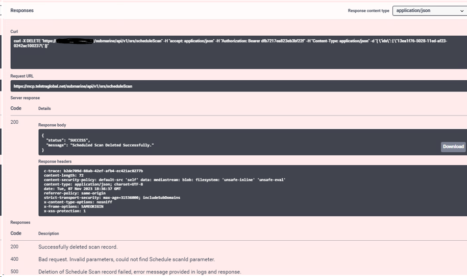 MCP:Submarine: How to delete a stuck/ In Progress MCP Repeater scan via API.
